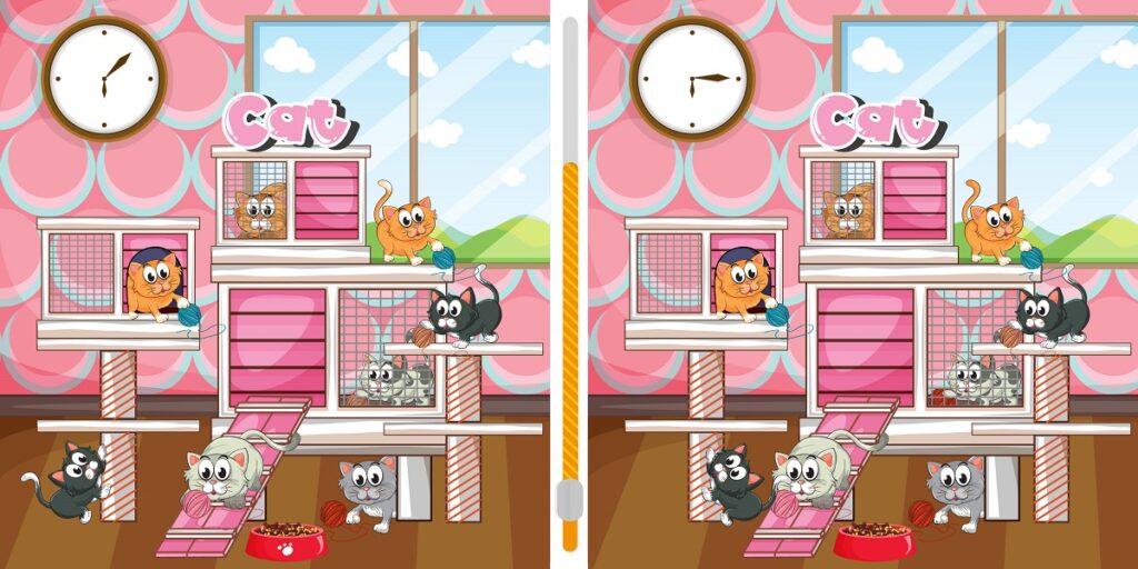 Brain teaser: Can you spot the differences in these 2 cat images in ...