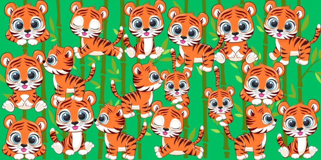 Spot the Lonesome Tiger: Beat the Twin Challenge in 11 Seconds!